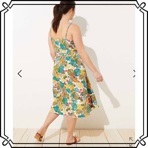 LOFT | Dresses | Loft Plus Loft Beach Tropical Wrap Midi Dress Nwt ...